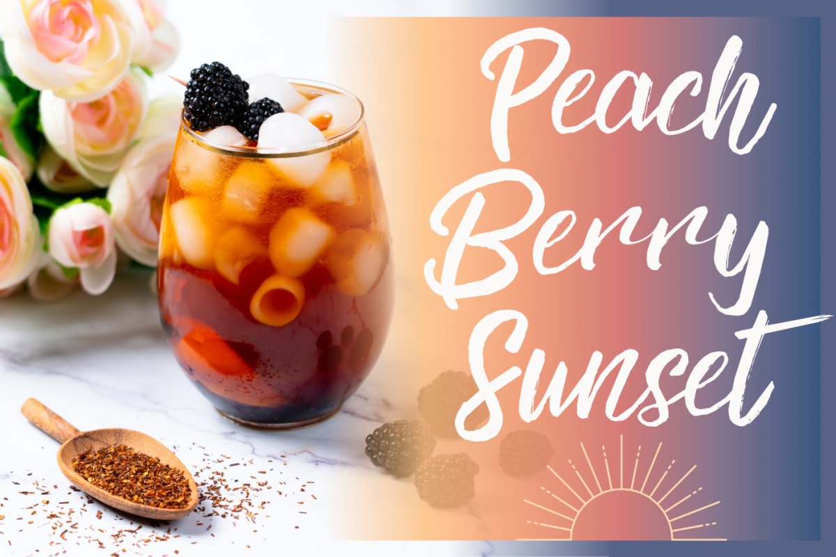 Peachberry Sunset | Made with Organic Red Rooibos Tea – Full Leaf Tea ...
