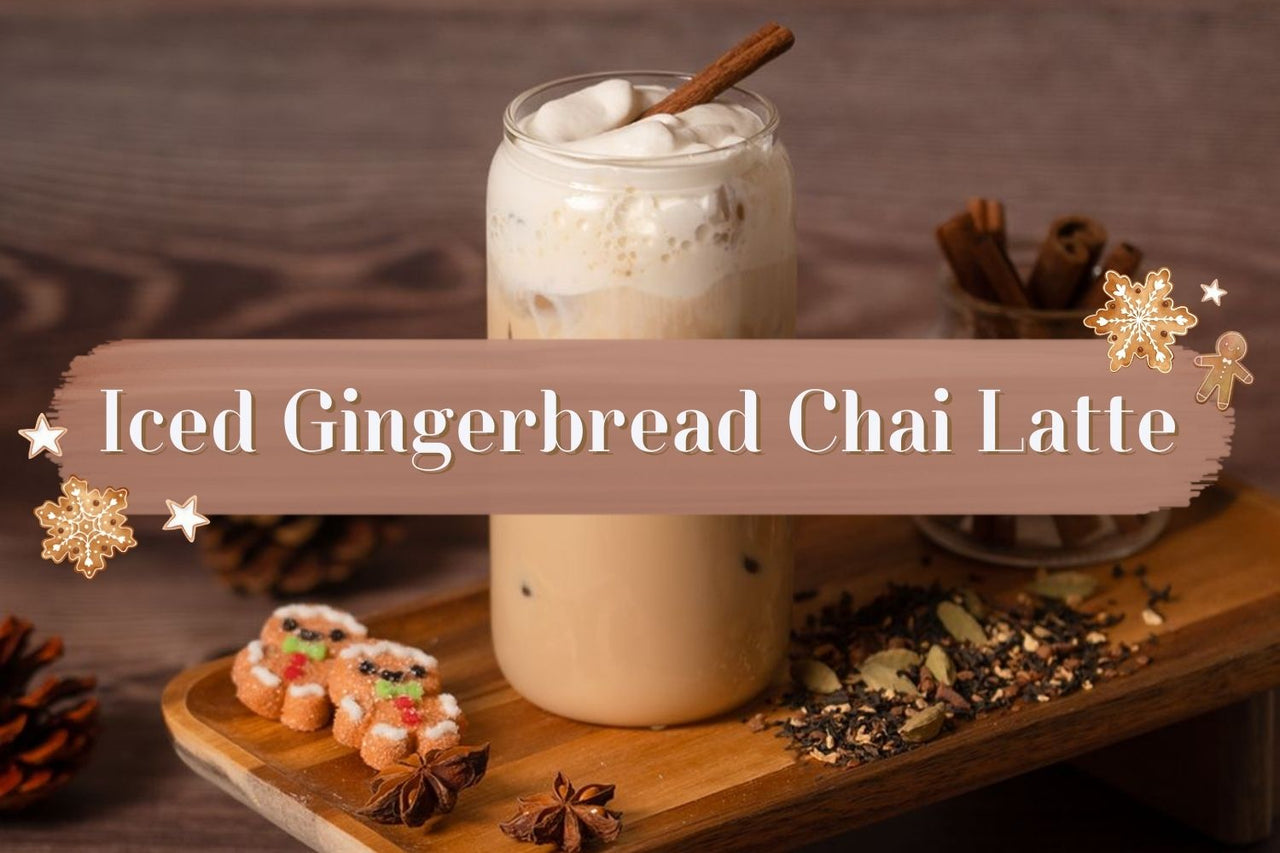 Iced Gingerbread Chai Latte | Made with Organic Masala Chai – Full Leaf ...