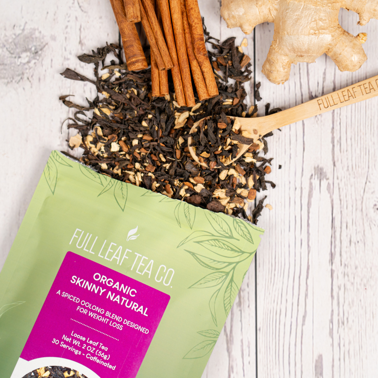 Organic Skinny Natural Tea - Loose Leaf Oolong – Full Leaf Tea Company