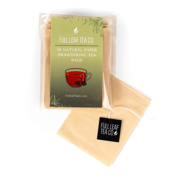 Loose Leaf Drawstring Tea Bags - Natural Paper – Full Leaf Tea Company