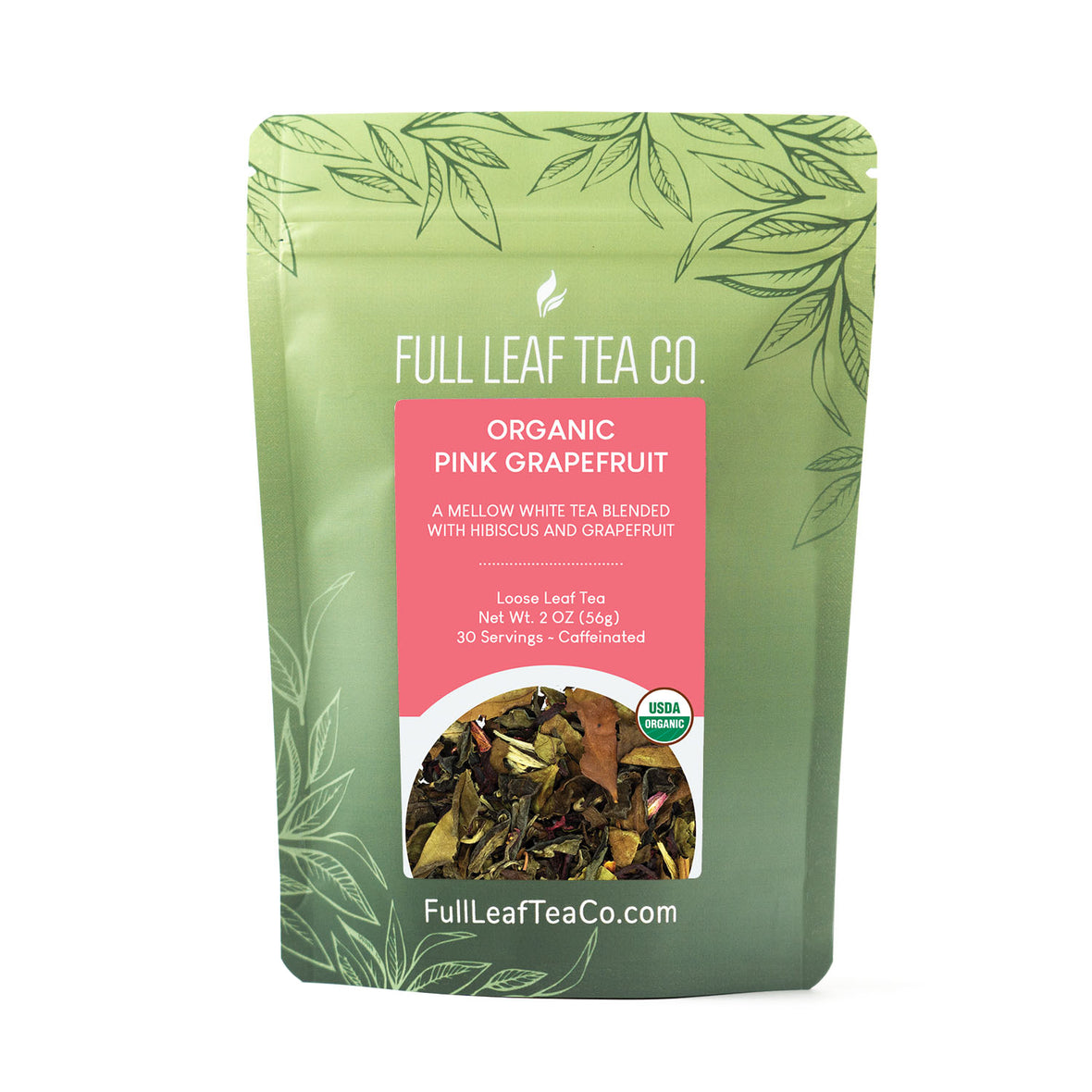 Organic Pink Grapefruit Tea - Loose Leaf Tea | Full Leaf Tea Company