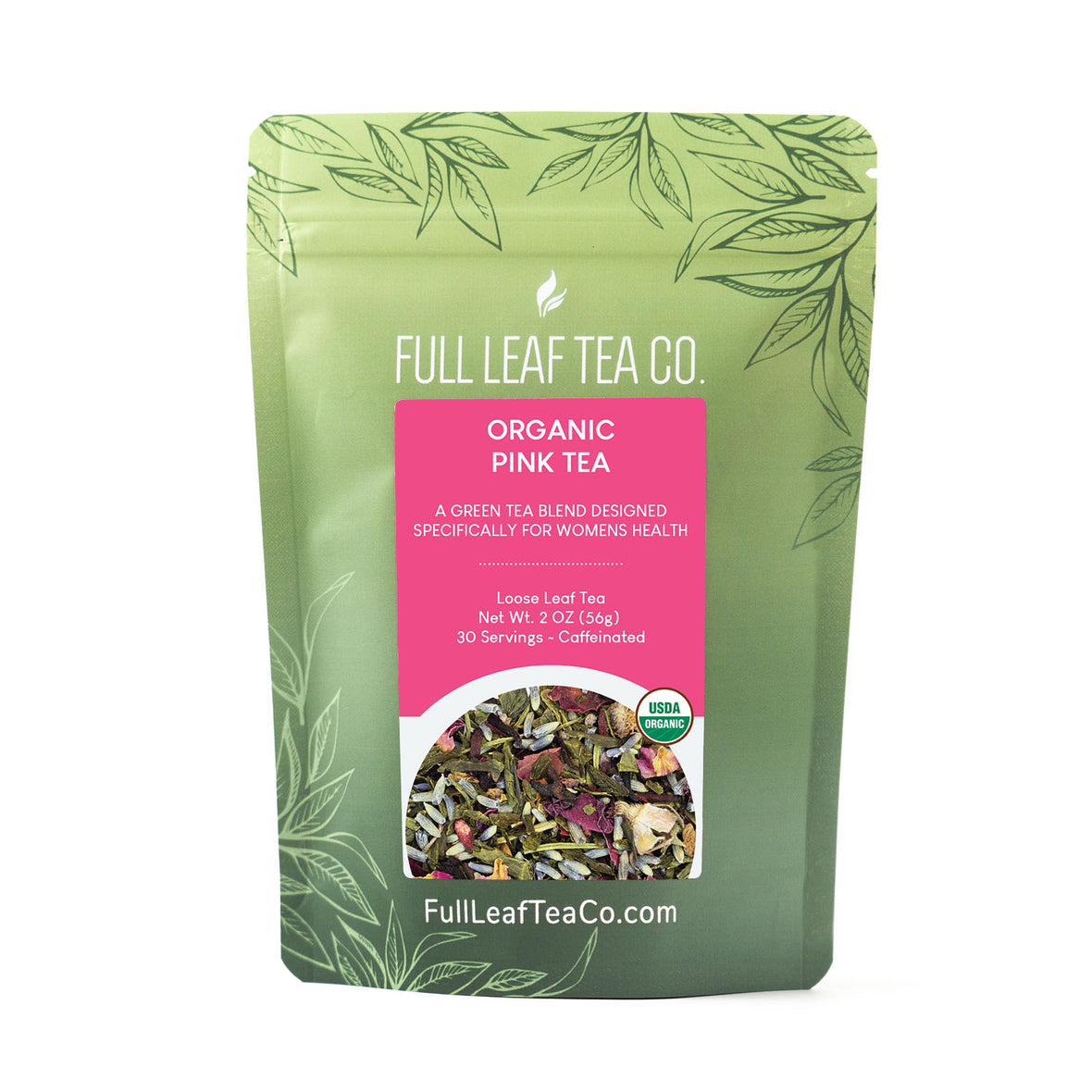 Organic Pink Tea - Womens Wellness Tea | Full Leaf Tea Company