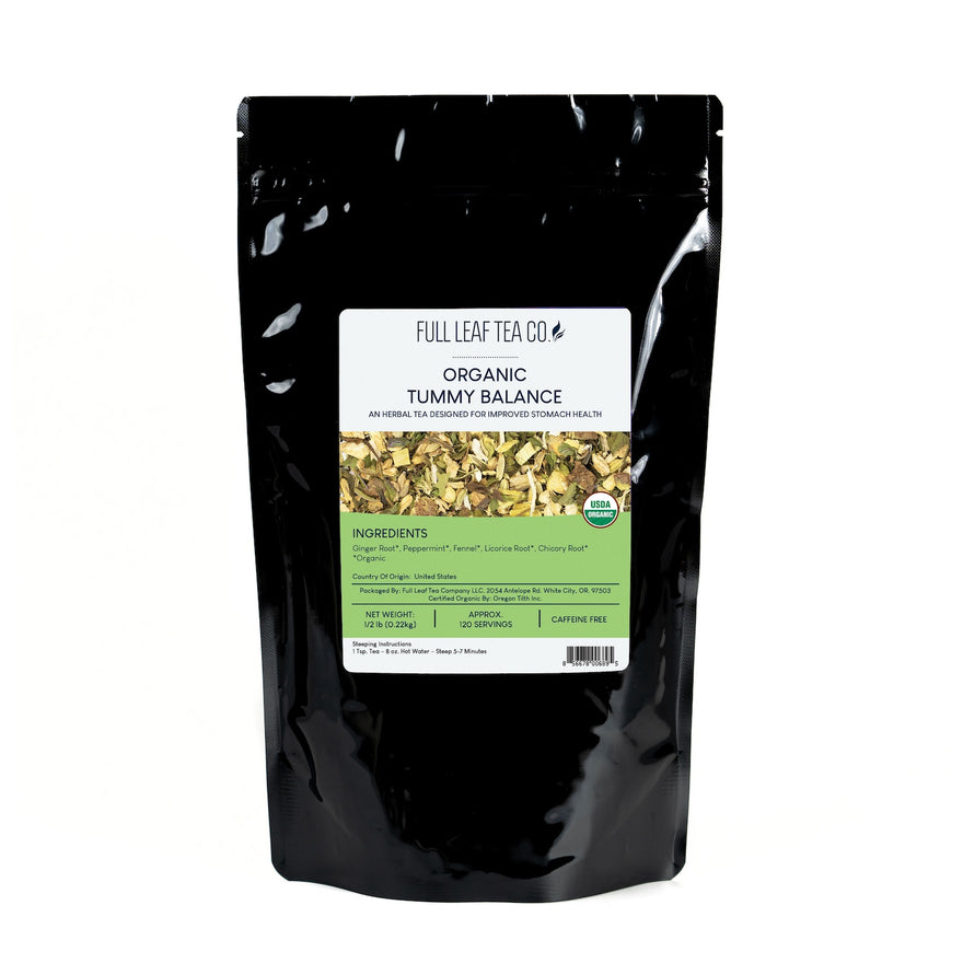 Organic Tummy Balance - Herbal Loose Leaf Tea | Full Leaf Tea Company