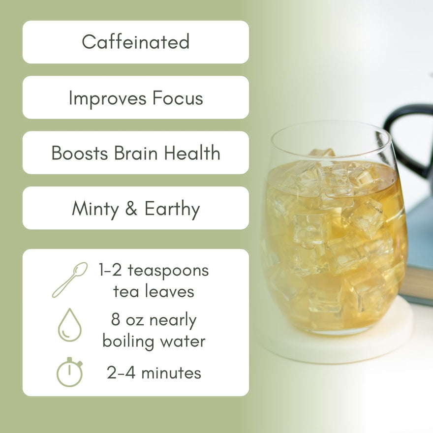 Organic Brain Health Tea - Loose Leaf, Herbal | Full Leaf Tea Company