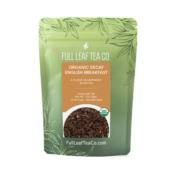 Organic Decaf English Breakfast Black Tea | Full Leaf Tea Company