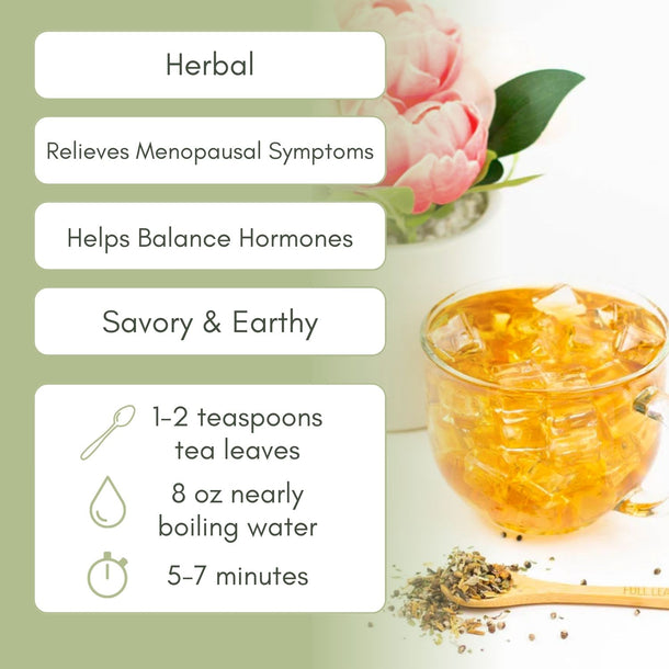 Organic Menopause Relief - Loose Leaf Tea – Full Leaf Tea Company