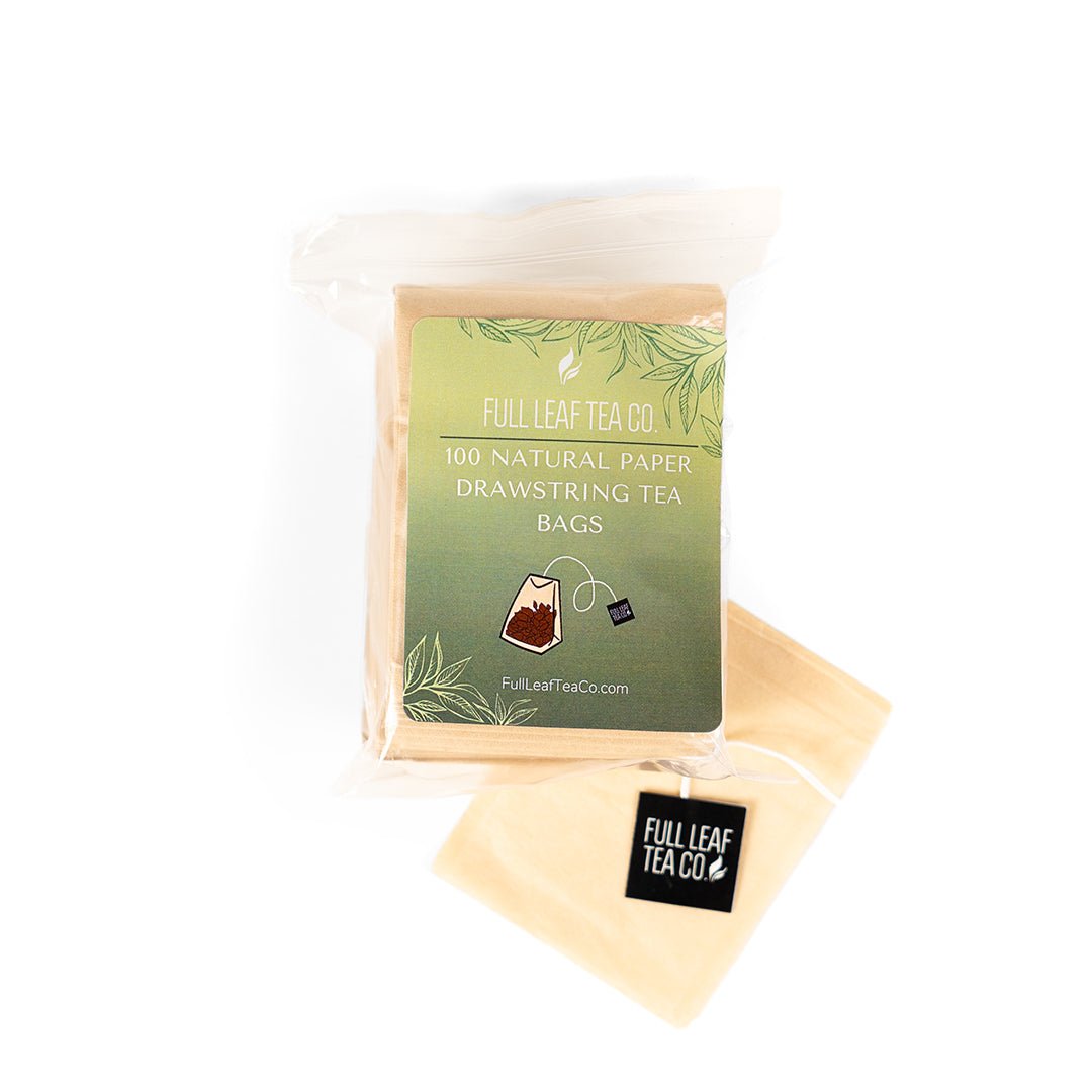 Loose Leaf Drawstring Tea Bags - Natural Paper | Full Leaf Tea Company