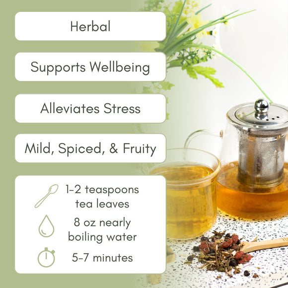Organic Adaptogen Tea - Natural Herbal Blend | Full Leaf Tea Company