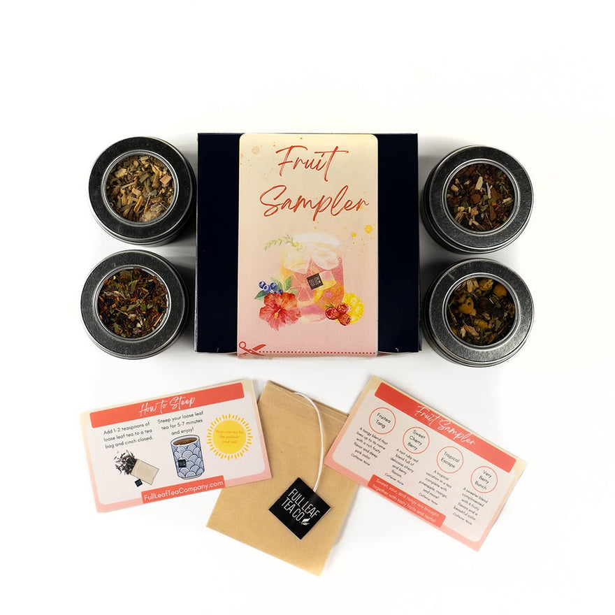 Fruity Tea Sampler - Organic, Loose Leaf | Full Leaf Tea Company