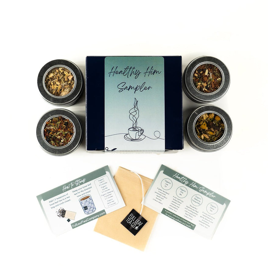 Loose Leaf Tea Sampler for Him - Organic | Full Leaf Tea Company