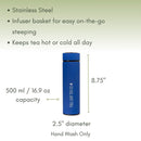 Vacuum Flask Tea Infuser - Stainless Steel | Full Leaf Tea Company